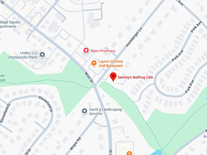 16. sammy&rsquo;s bullfrog cafe map