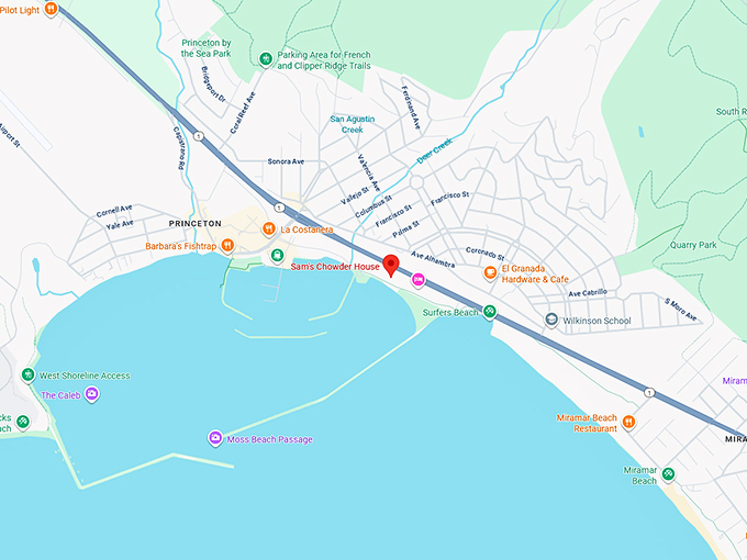 16. sam's chowder house map