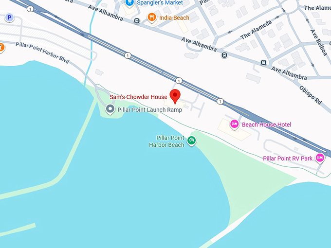 16. sam's chowder house map