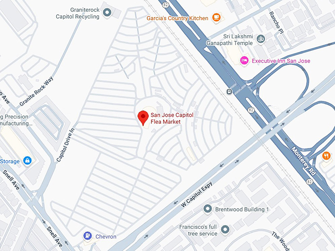 16. san jose capitol flea market map