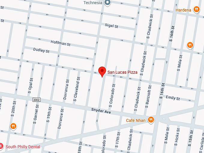 16. san lucas pizza map