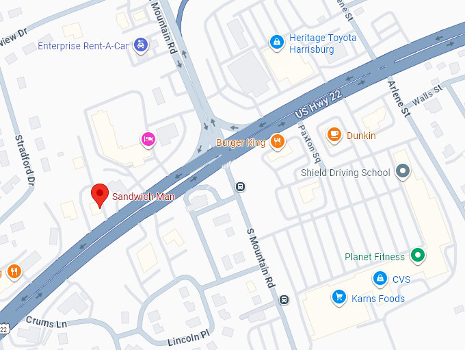 16. sandwich man map