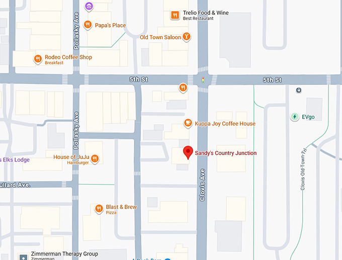 16. sandy's country junction map