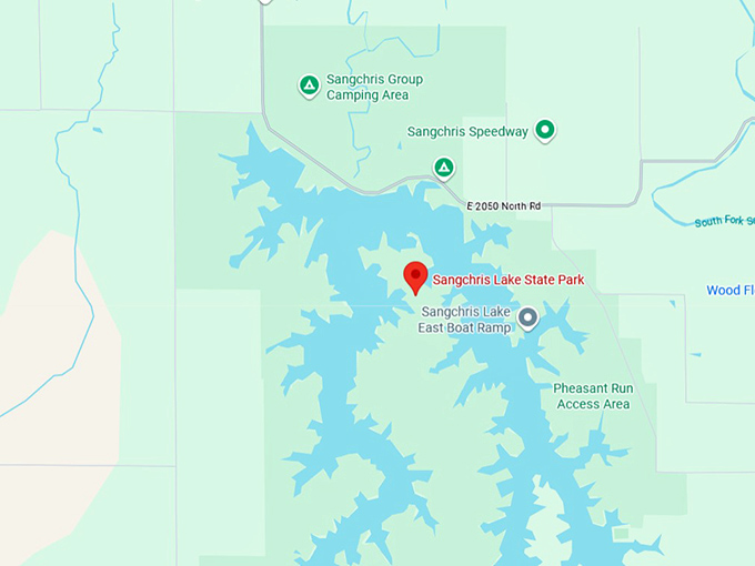 16. sangchris lake state park map