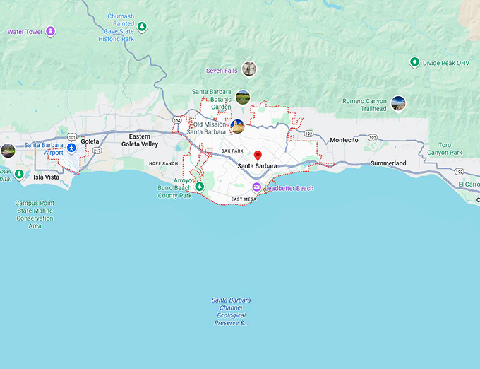 16. santa barbara map