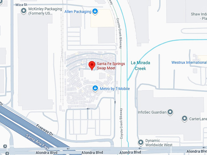 16. santa fe springs swap meet map