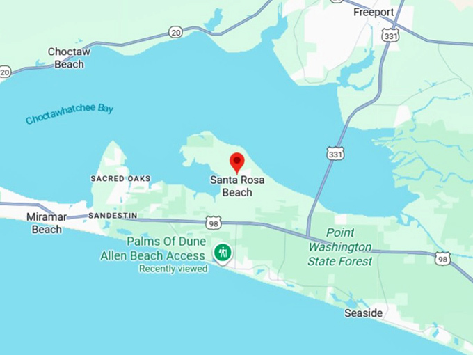 16. santa rosa beach map