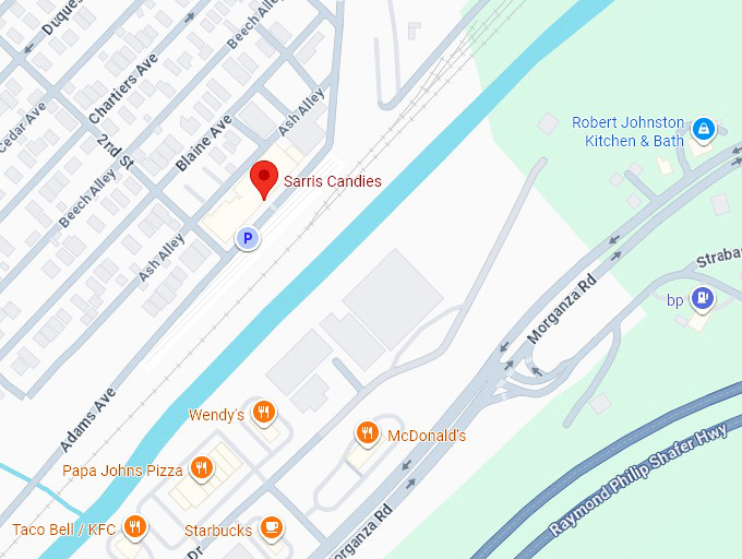 16. sarris candies map