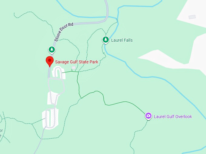 16. savage gulf state natural area map