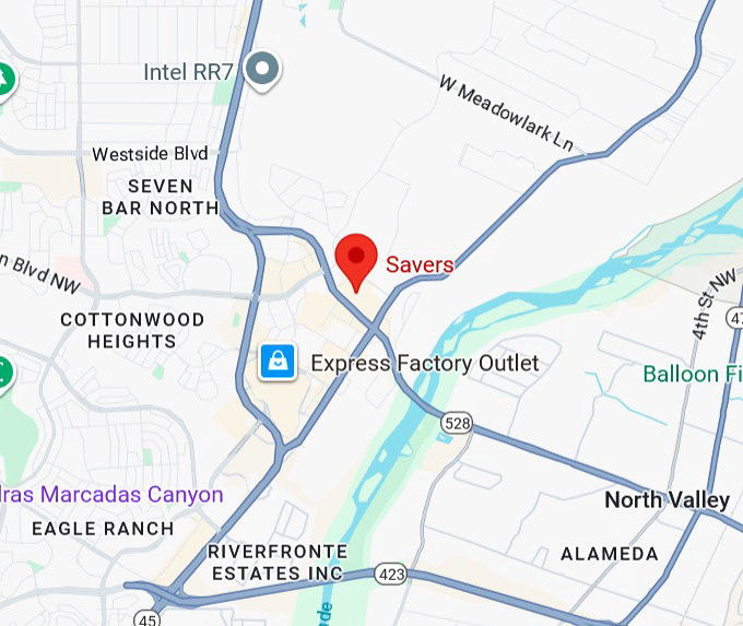 savers (3400 calle cuervo nw #2) map