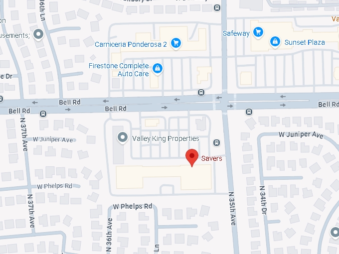 16. savers (3517 w bell rd) map