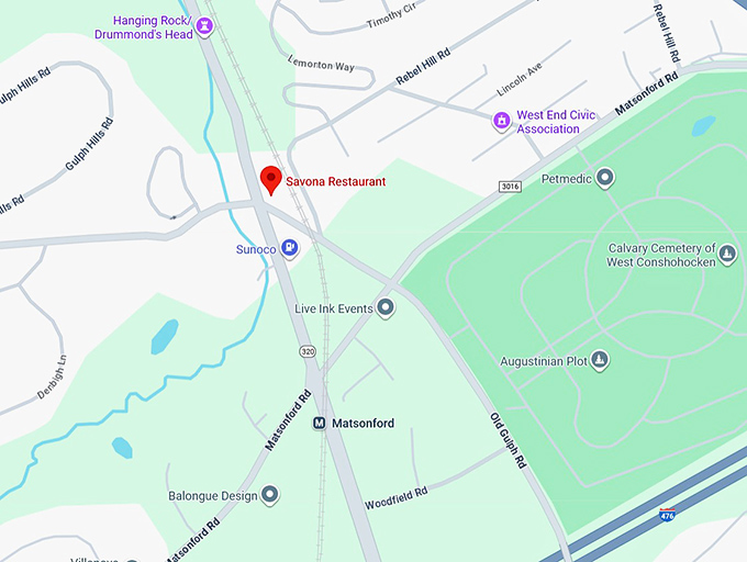 16. savona restaurant map