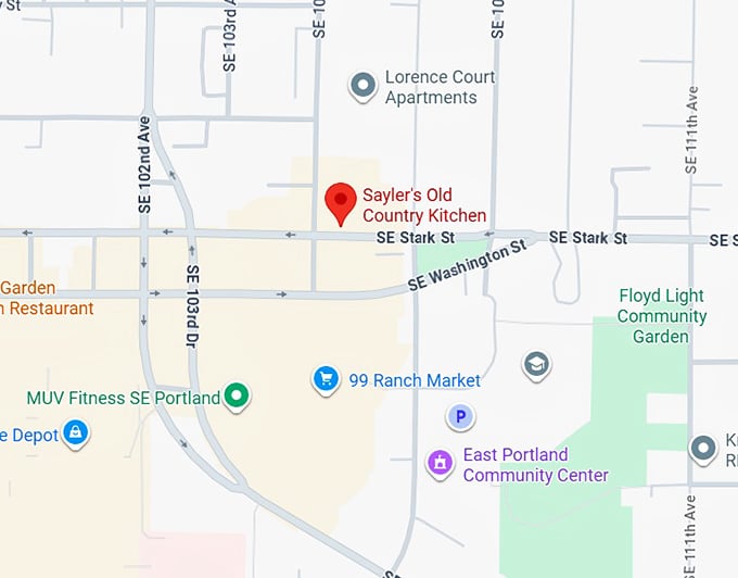 16. sayler's old country kitchen map