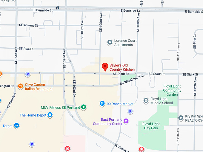 16. sayler's old country kitchen map