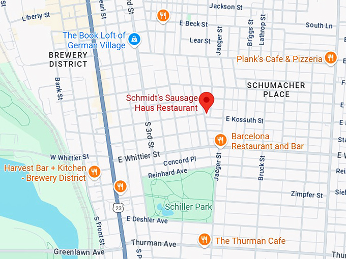 16. schmidt&rsquo;s sausage haus restaurant map