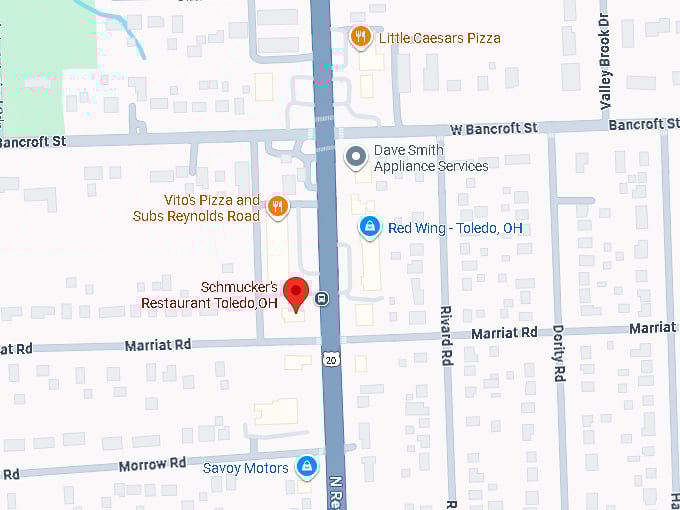 16. schmucker's restaurant toledo,oh map