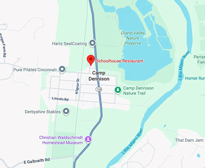 16. schoolhouse restaurant map