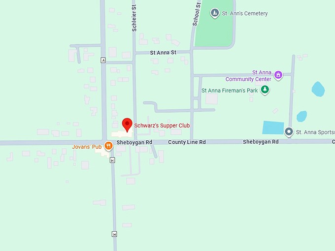 16. schwarz's supper club map