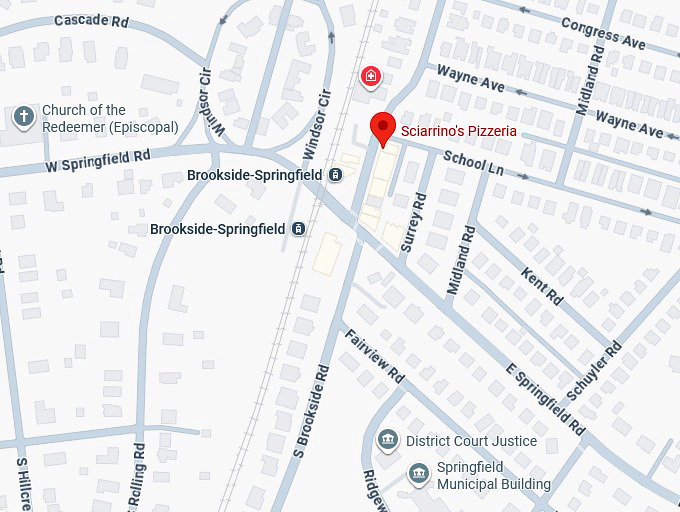 16. sciarrino's pizzeria map