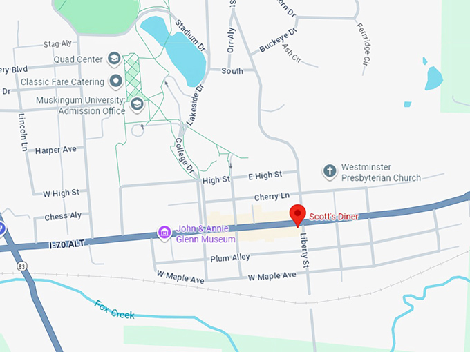 16. scott's diner map