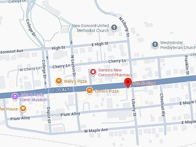 16. scott's diner map