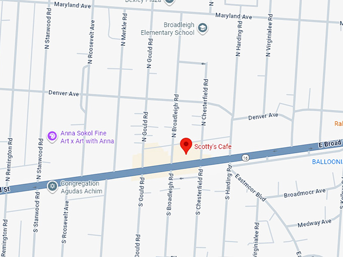 16. scotty&rsquo;s cafe map