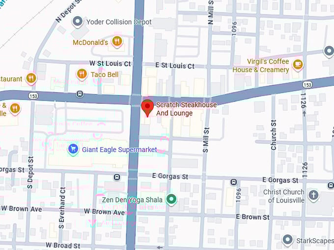 16. scratch steakhouse and lounge map