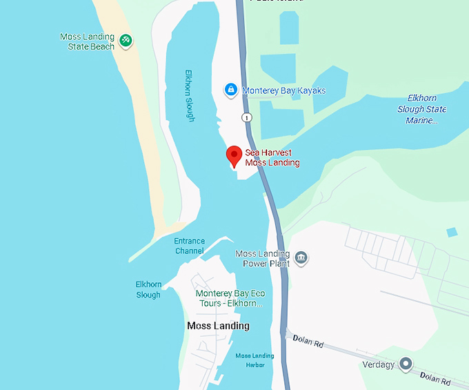 16. sea harvest moss landing map