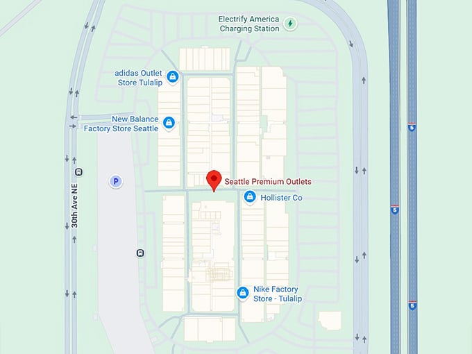 16. seattle premium outlets map