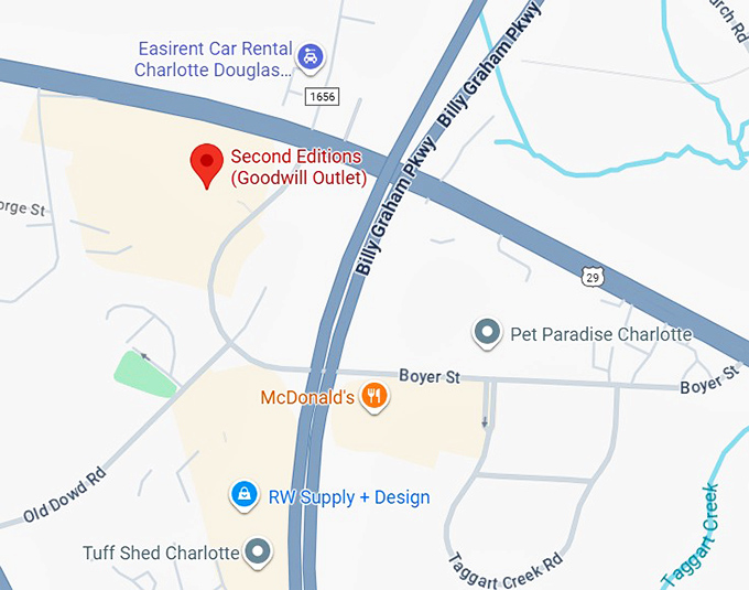 16. second editions (goodwill outlet) map