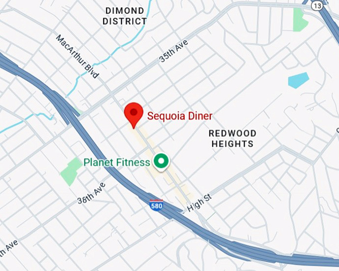 16. sequoia diner map