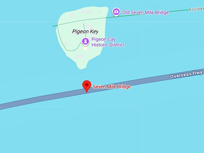 16. seven mile bridge map