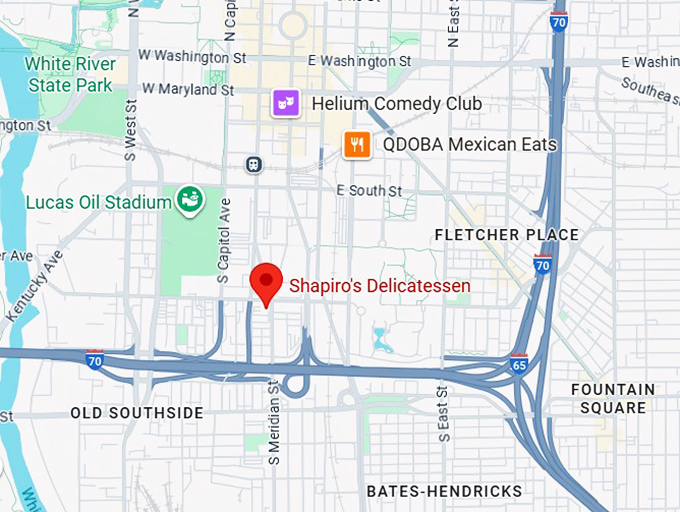 16. shapiro's delicatessen map