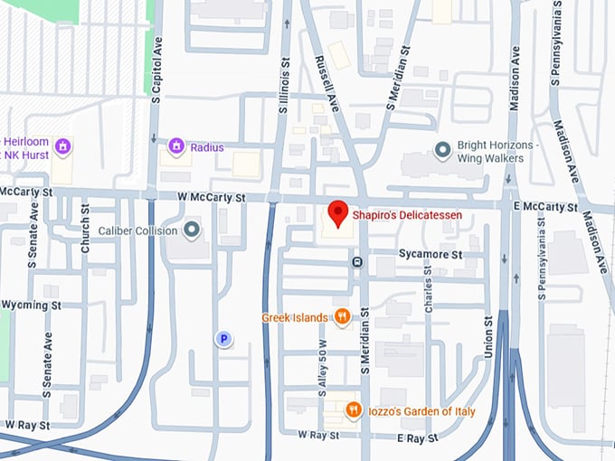 16. shapiro's delicatessen map