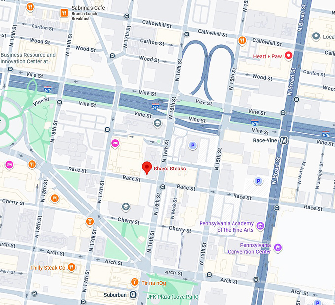 16. shay&rsquo;s steaks map