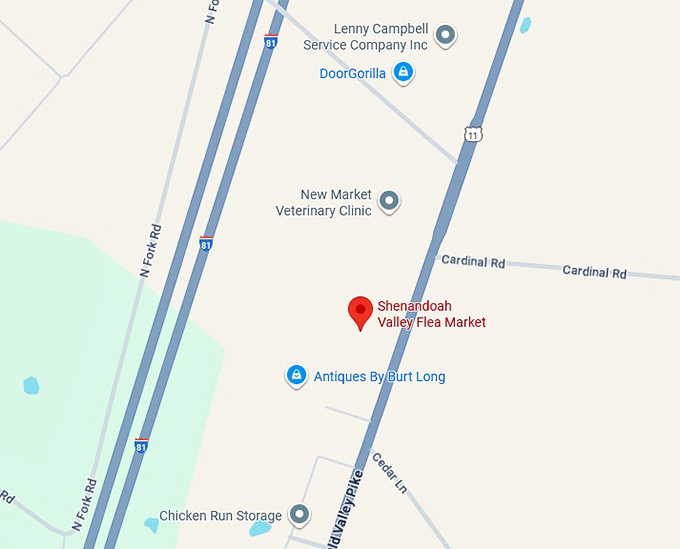 16. shenandoah valley flea market map