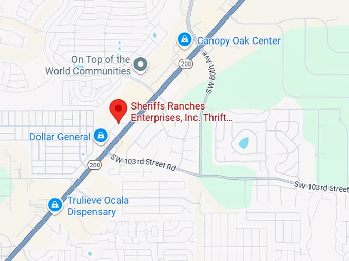 16. sheriffs ranches enterprises, inc. thrift store map