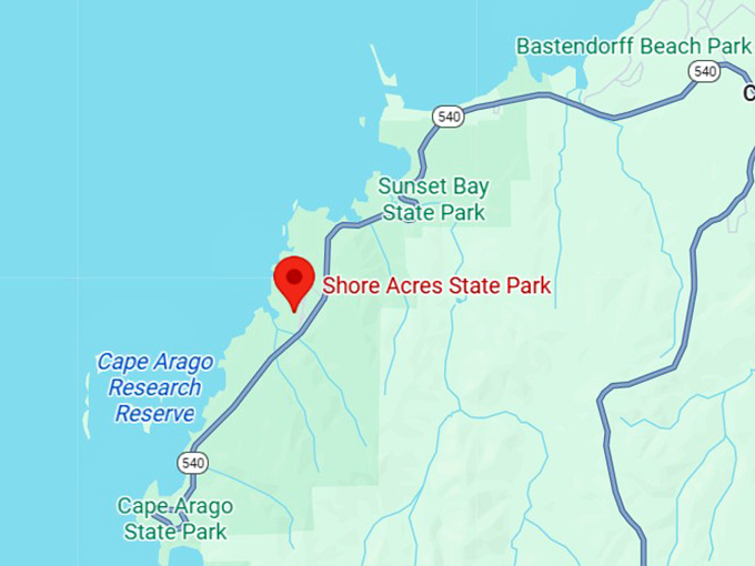shore acres state park map