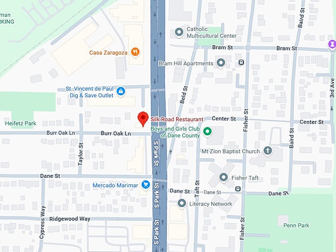 16. silk road restaurant map