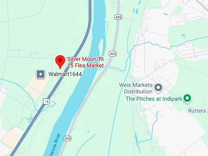 16. silver moon &frasl; rt 15 flea market map