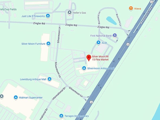 16. silver moon rt 15 flea market map