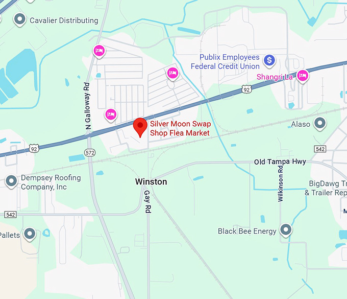 16. silver moon swap shop flea market map