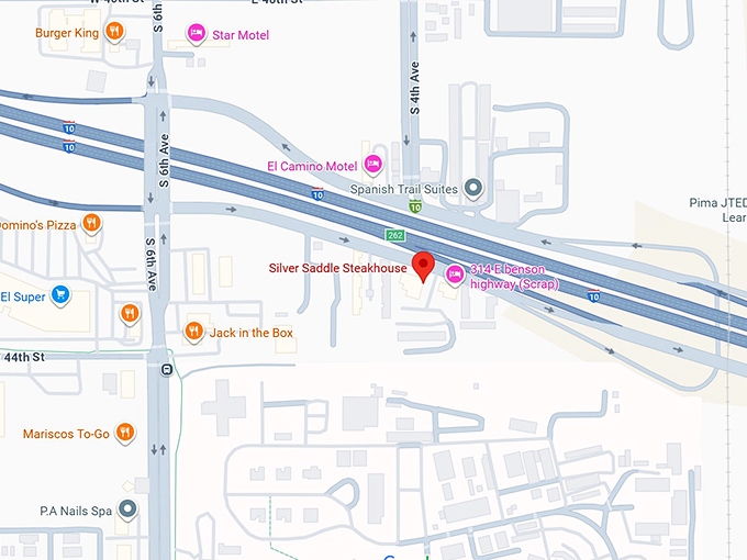 16. silver saddle steakhouse map
