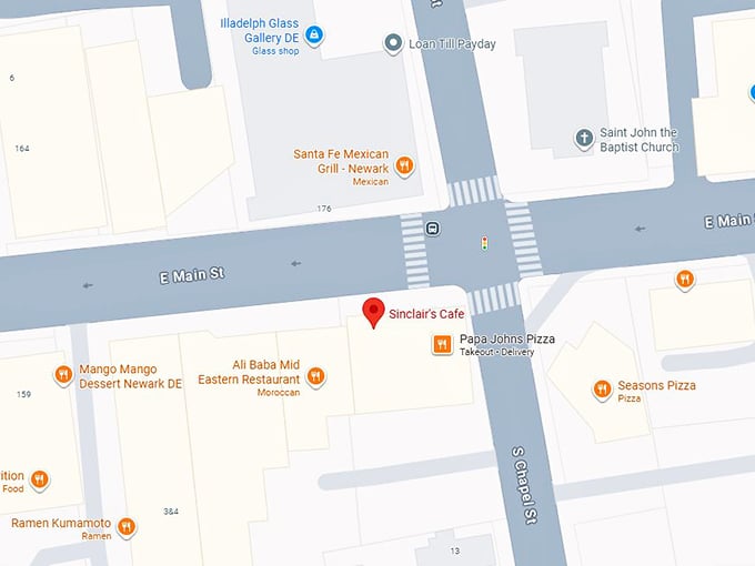 16. sinclair&rsquo;s diner map