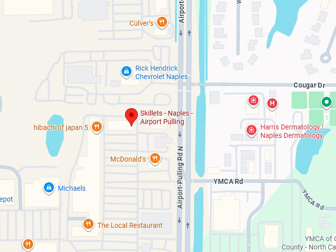 16. skillets (5461 airport pulling rd n) map