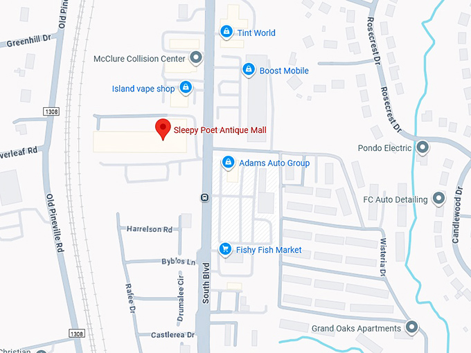 16. sleepy poet antique mall map