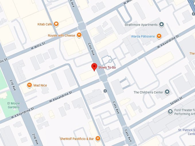 16. slow&rsquo;s to go map