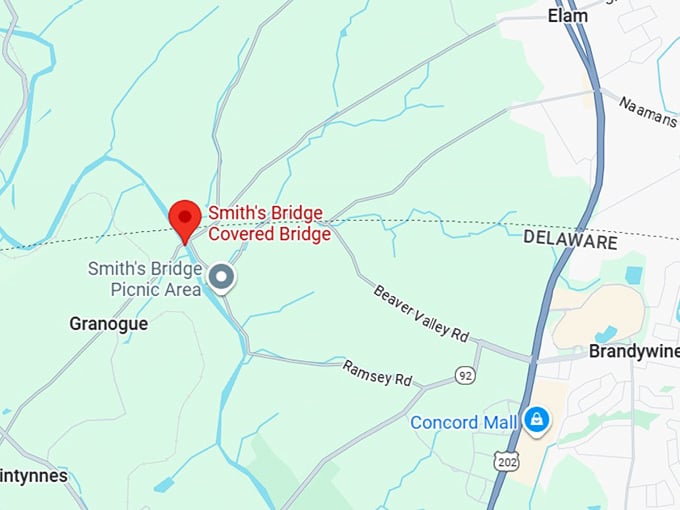 16. smith's bridge covered bridge map