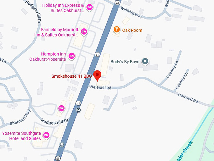 16. smokehouse 41 bbq map