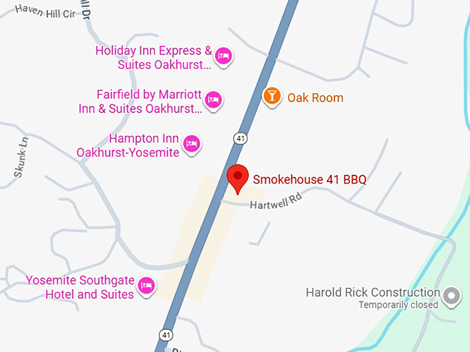 16. smokehouse 41 bbq map